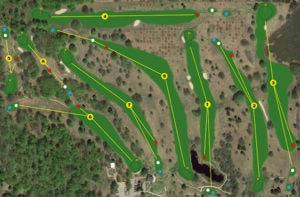 Golf Course Layout - Chestnut Hills Golf Course Map